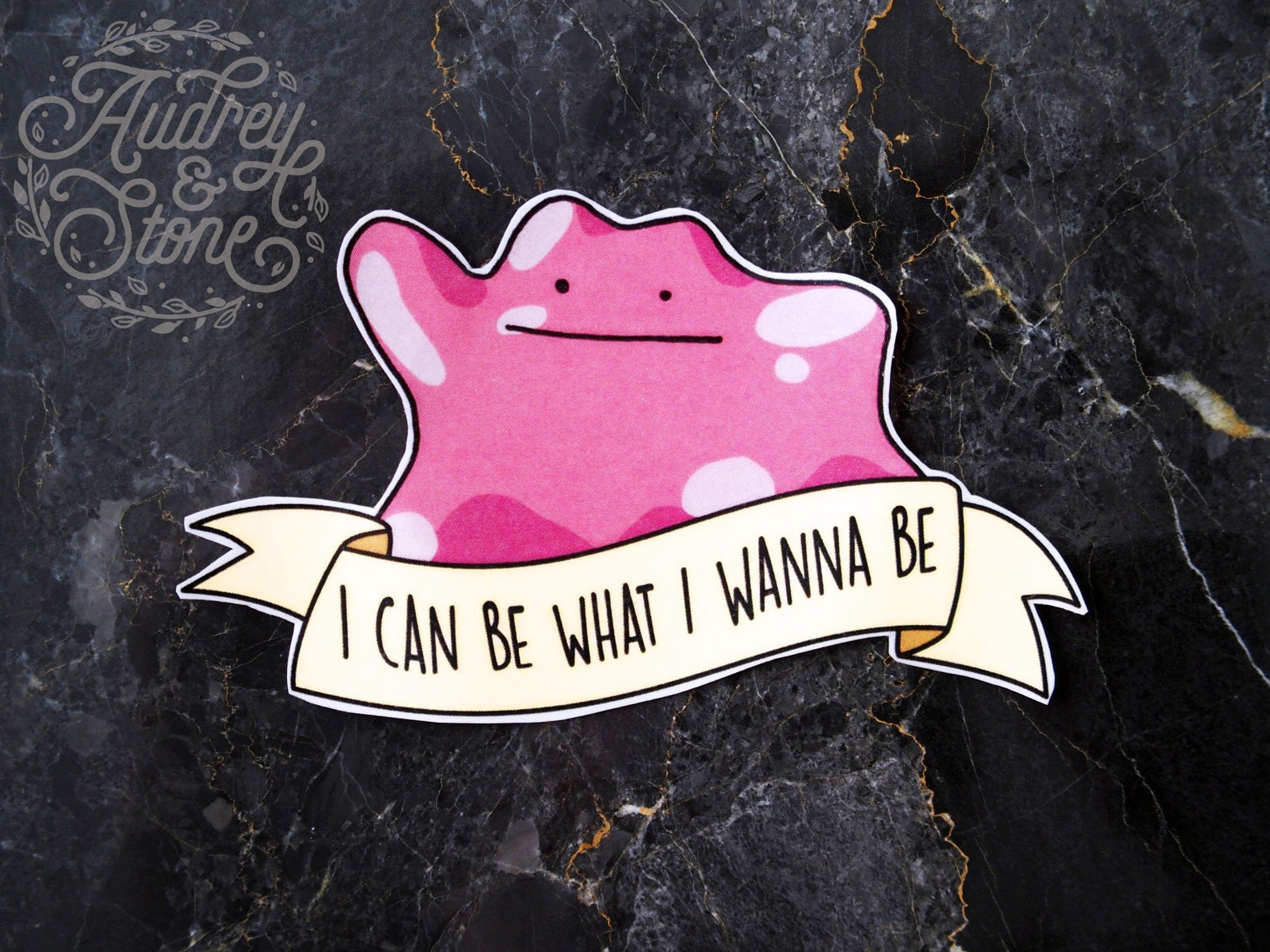 Ditto Sticker Pokemon Motivational Pocket Monsters - Etsy