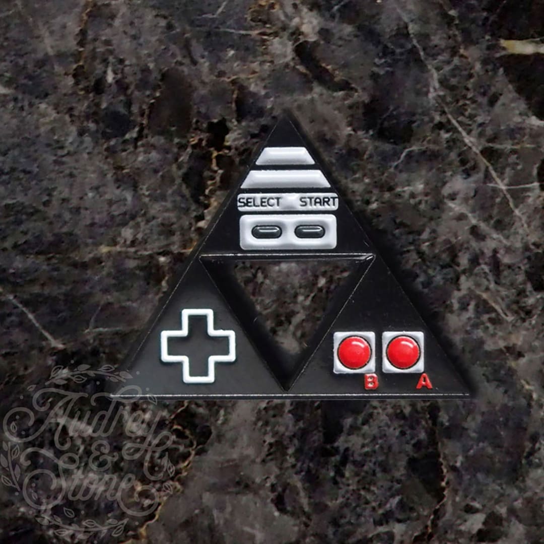 Zelda Pin | Soft Enamel | NES | Controller | Gaming | Game | Nintendo ...