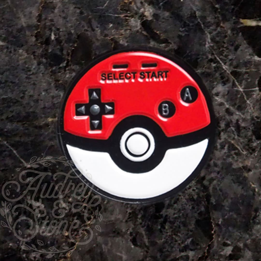 Pokeball Pin | Soft Enamel | Gameboy Color | Pokemon | Pikachu ...