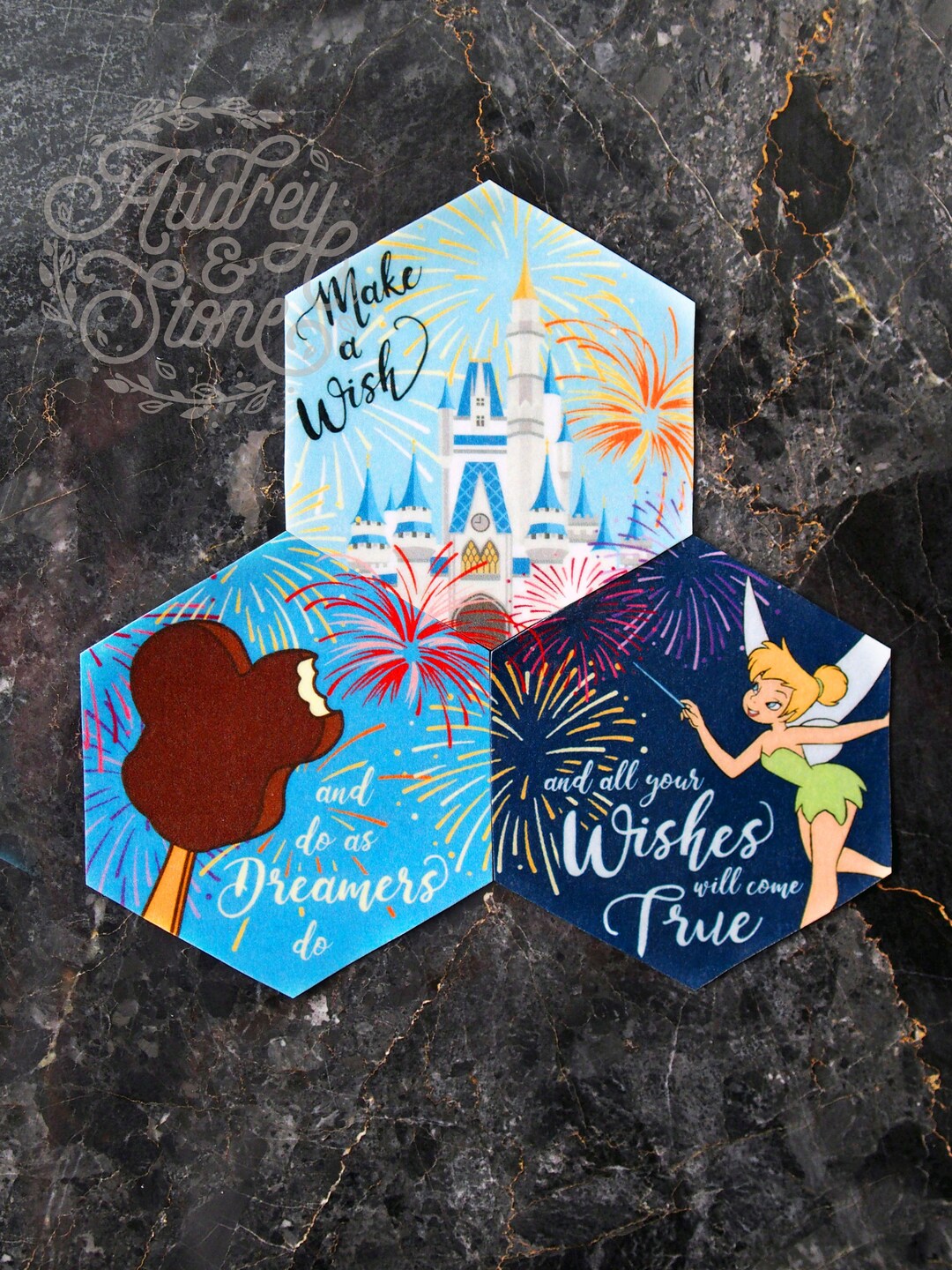 Magic Kingdom Sticker Pack | 3 Interlocking Designs | Wishes | Wish ...