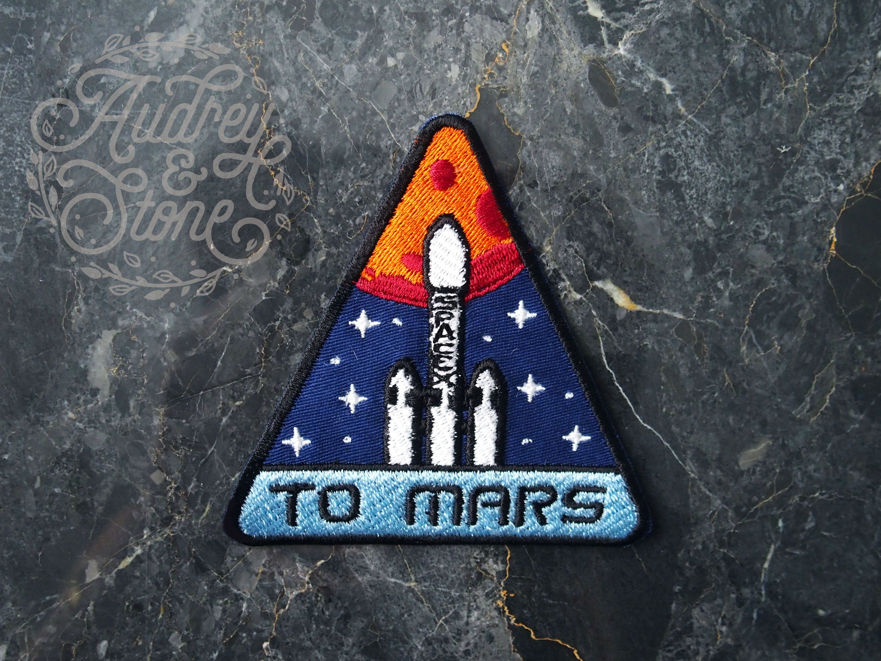 Spacex Patch to Mars Elon Musk Tesla Space Rocket | Etsy