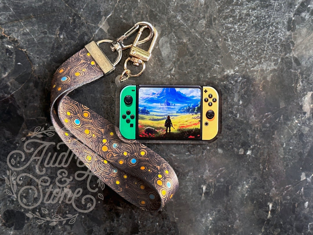 Legend of Zelda Acrylic Keychain Wristlet Lanyard | Tears of the ...