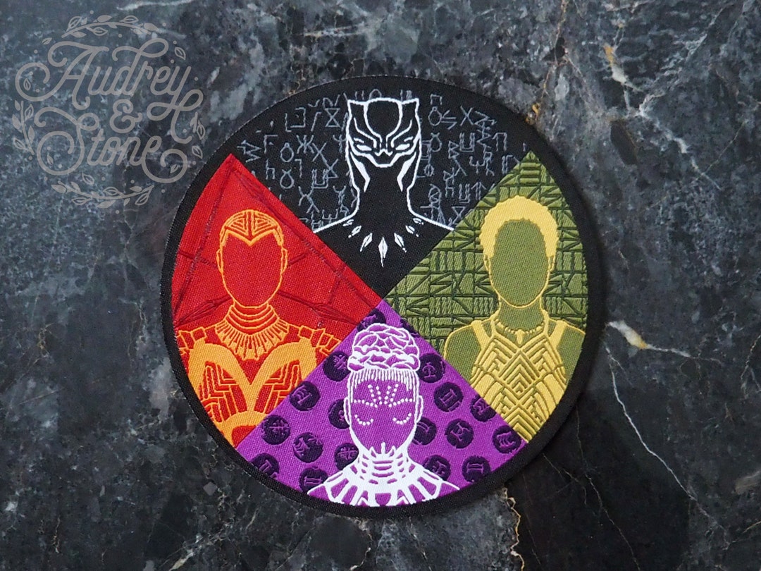 Black Panther Patch | Wakanda Forever | T'challa | Nakia | Okoye | Shuri | Marvel | Comics ...