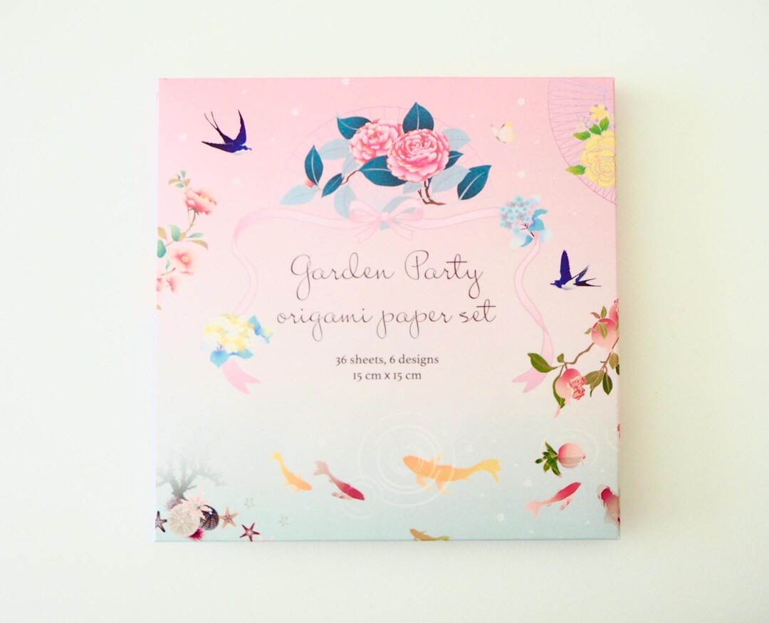 Garden Party Origami Paper Pack, Versailles Soiree - Etsy