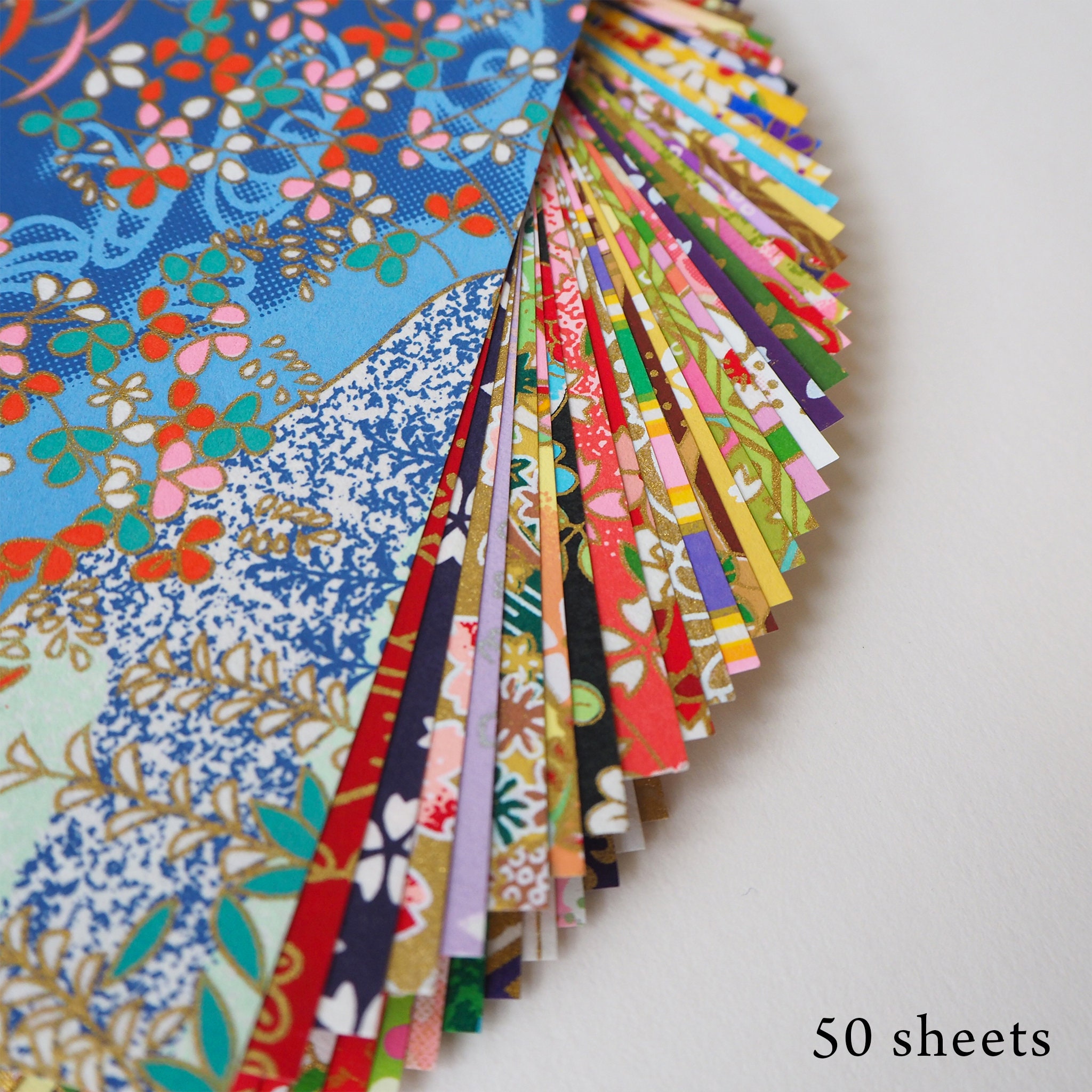 20 or 50 Sheets 14x14cm Mixed Colours Craft Paper Pack - Etsy UK