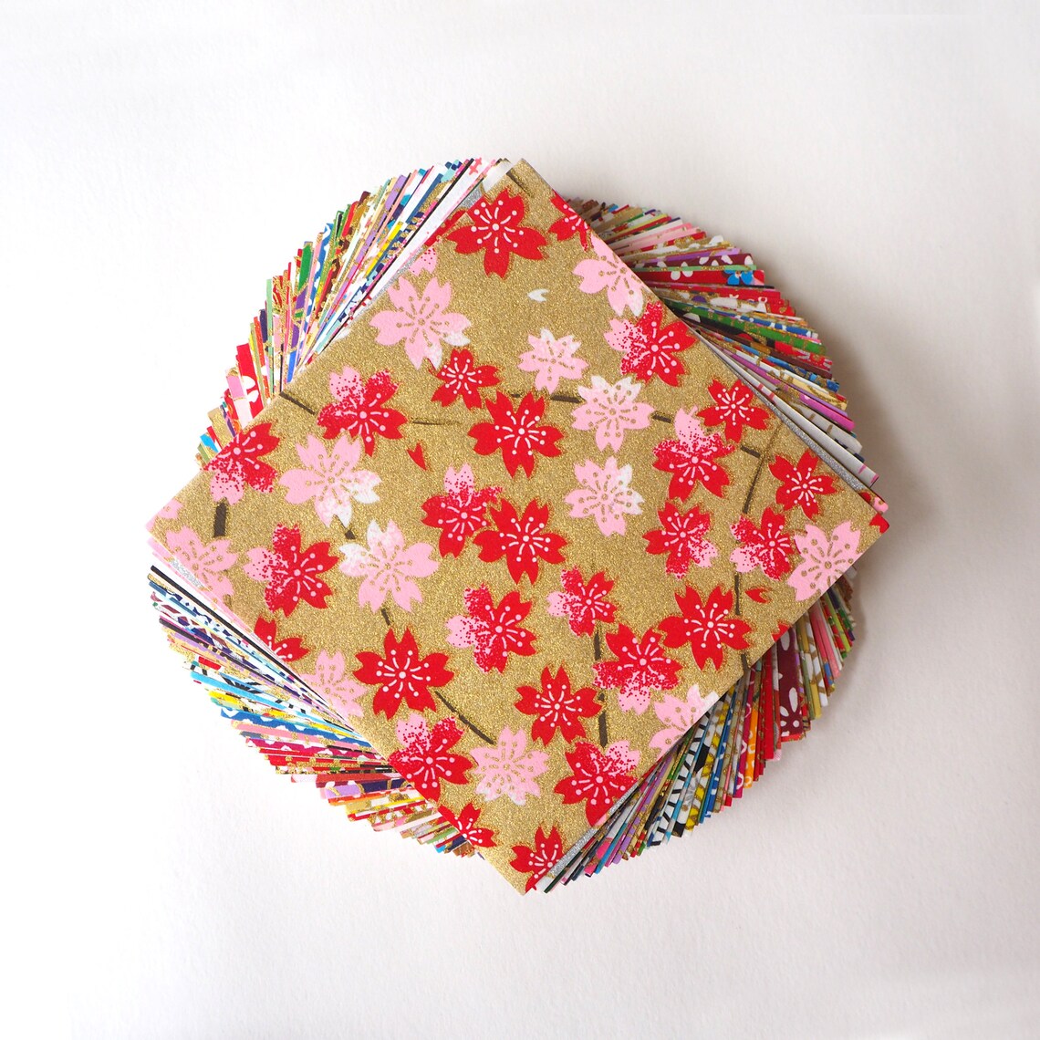 Mixed Pack of 100 Sheets 7x7cm Craft Paper Yuzen Washi - Etsy UK