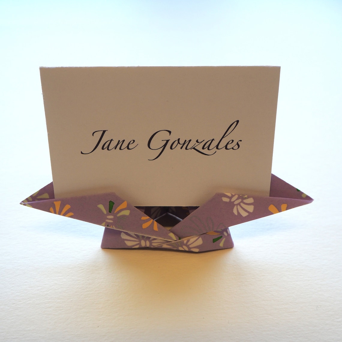 Handmade Origami Simple Geometric Place Card Name Holder - Etsy