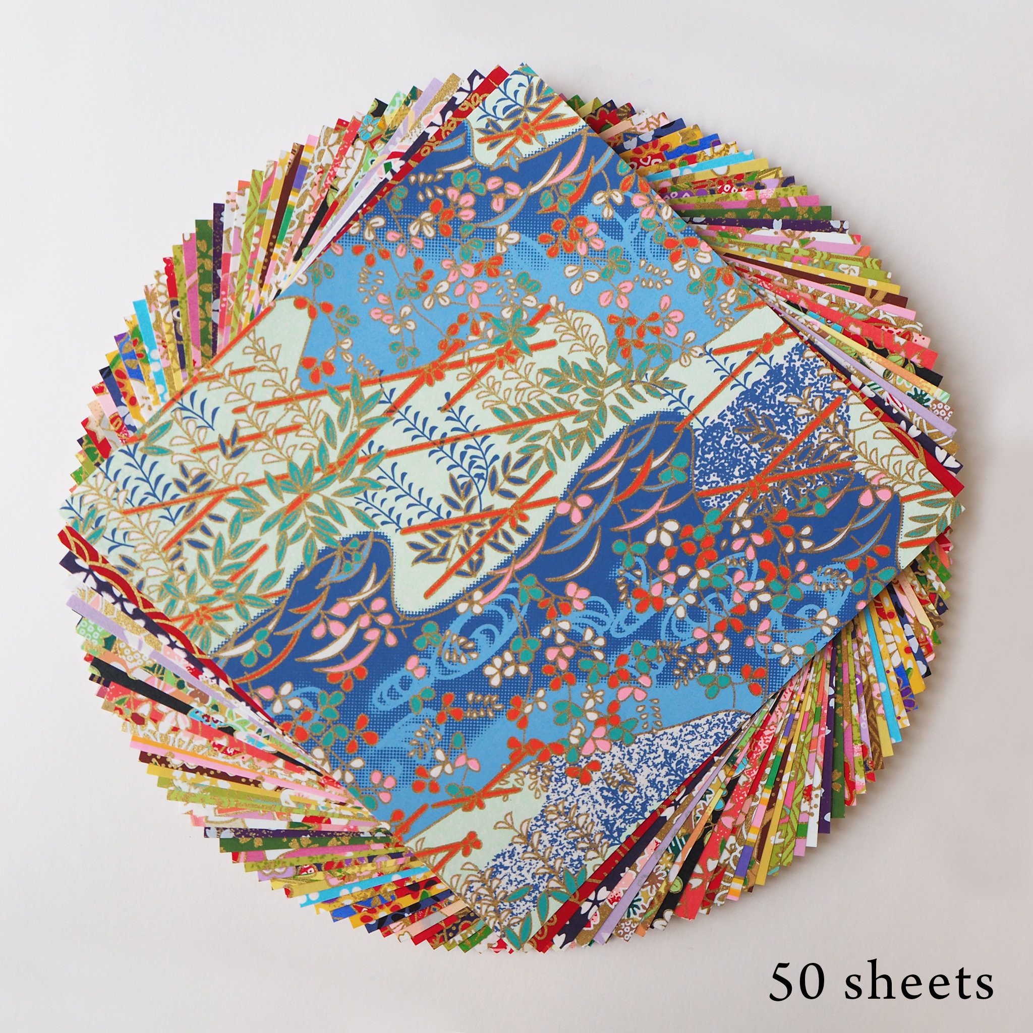 20 or 50 Sheets 14x14cm Mixed Colours Craft Paper Pack - Etsy UK