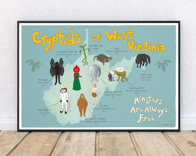 Flatwoods Monster Skeleton 3D Print Taxidermy Sculpture - Etsy