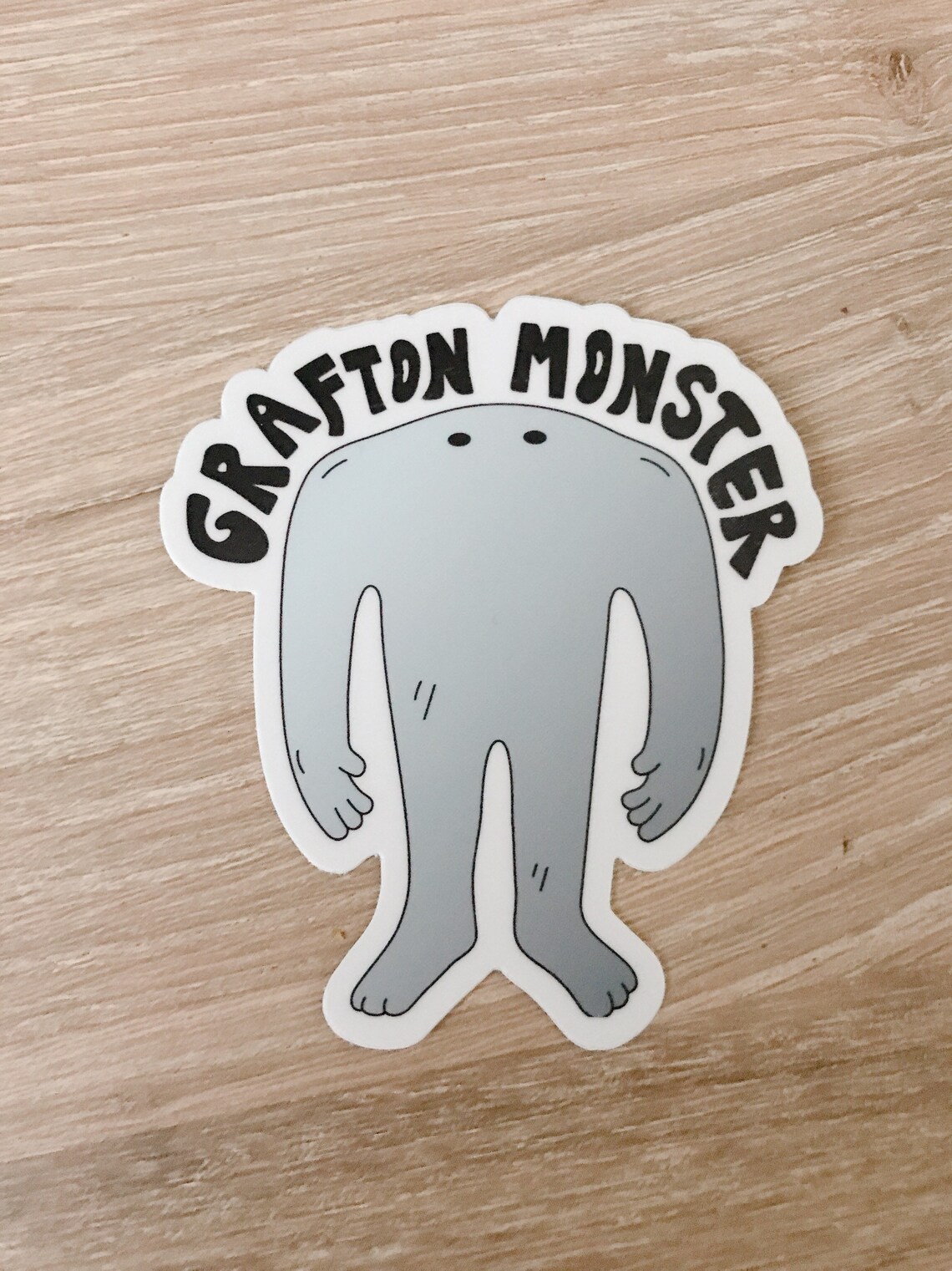 Grafton Monster Sticker - Etsy
