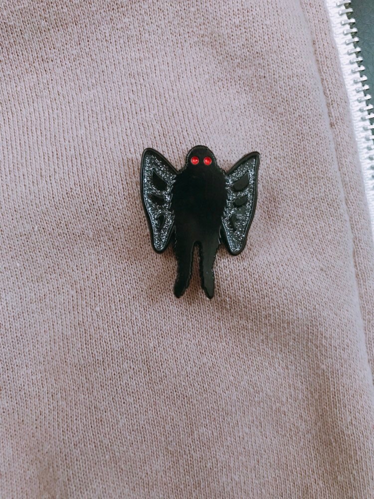 Mothman Enamel Pin mothglam Edition | Etsy