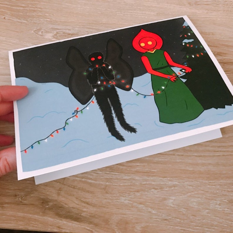 Holiday Cryptids Greeting Card - Etsy