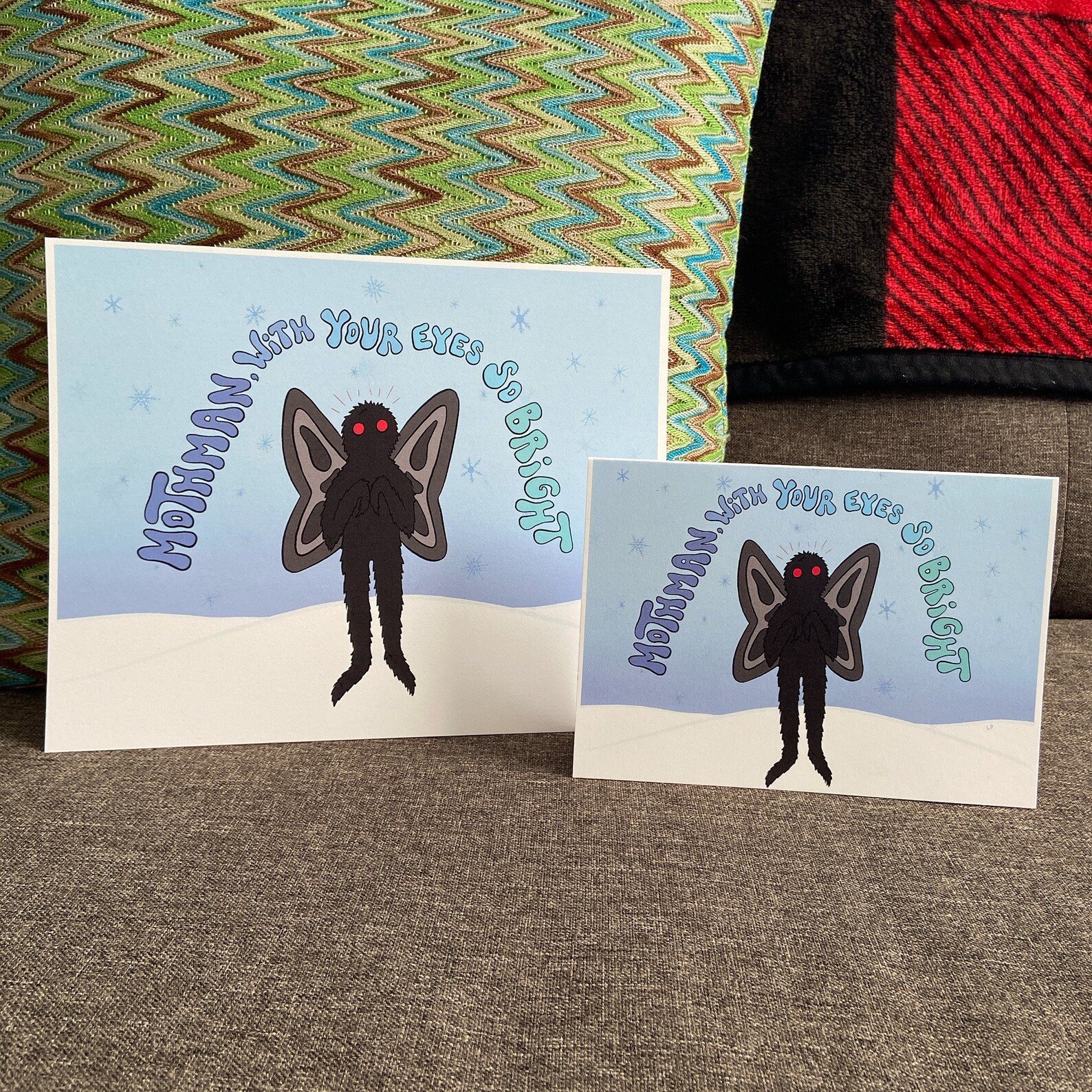 Mothman Holiday Greeting Card - Etsy