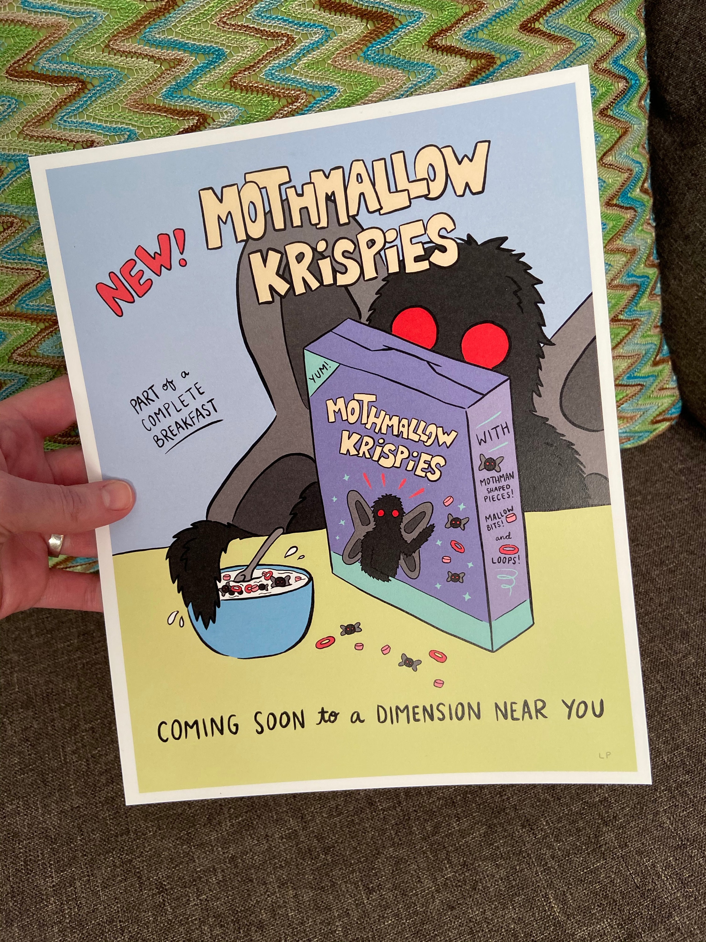 Mothmallow Krispies Print | Etsy