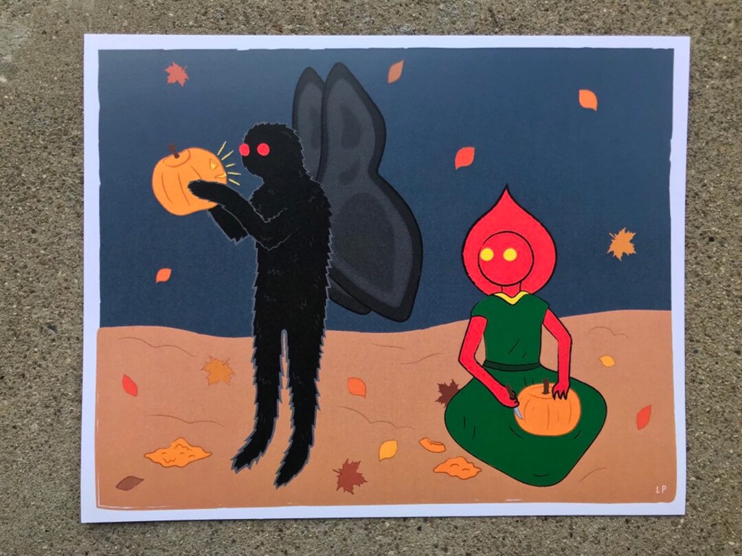 Fall Cryptids Print - Etsy