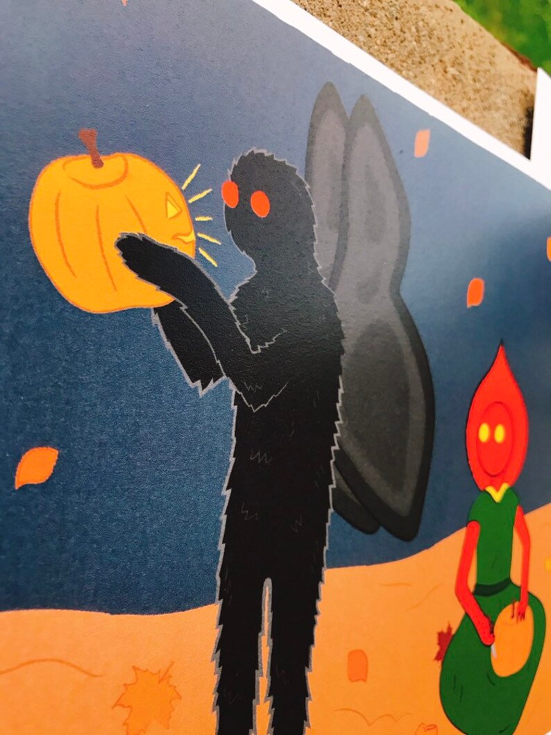 Fall Cryptids Print - Etsy