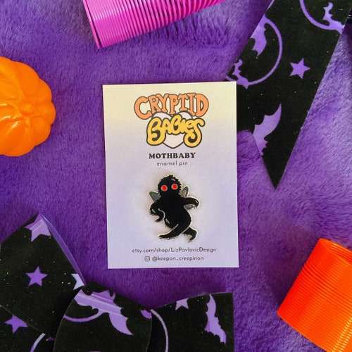Mothman Enamel Pin mothglam Edition - Etsy