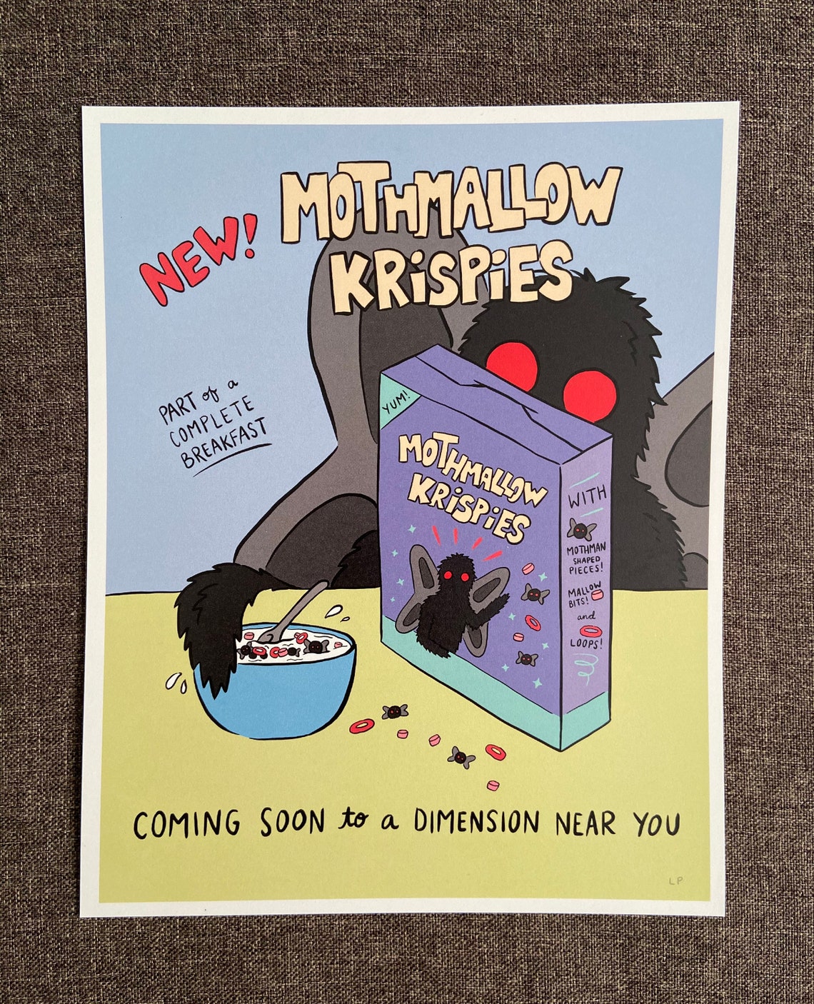 Mothmallow Krispies Print | Etsy