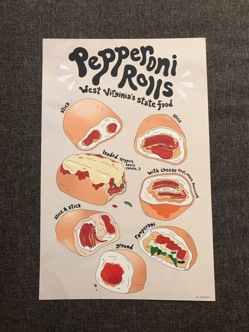 Pepperoni Rolls poster | Etsy