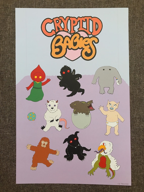 Cryptid Babies Poster | Etsy