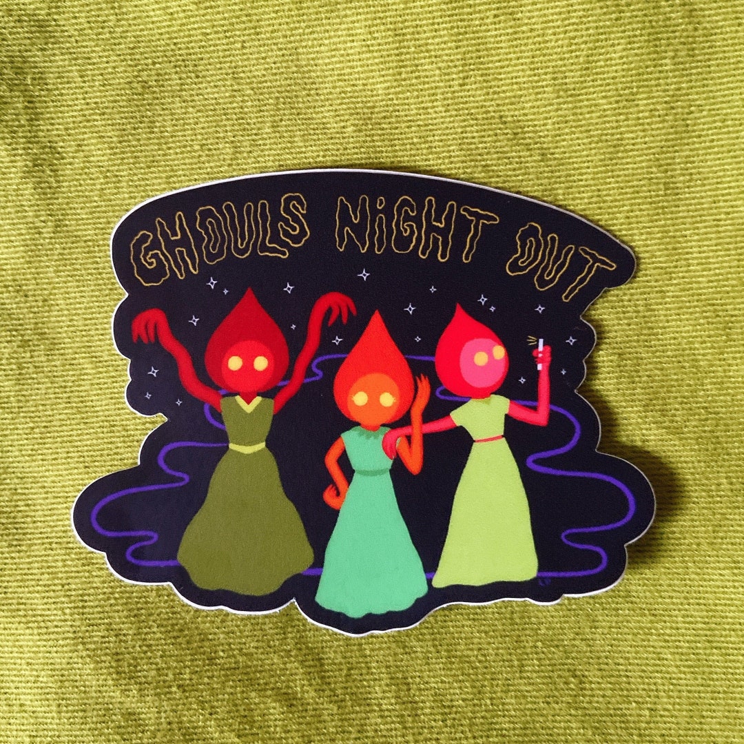 Ghouls Night Out Sticker - Etsy