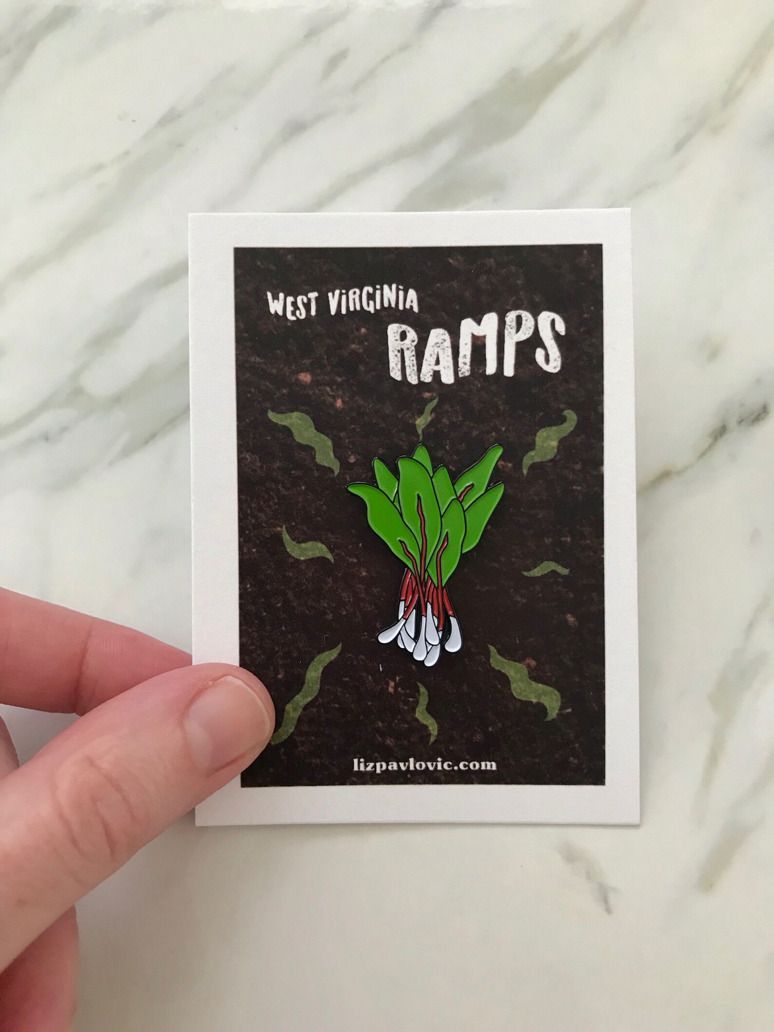 West Virginia Ramps enamel pin | Etsy