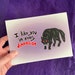 Snarly Yow Valentine Greeting Card - Etsy