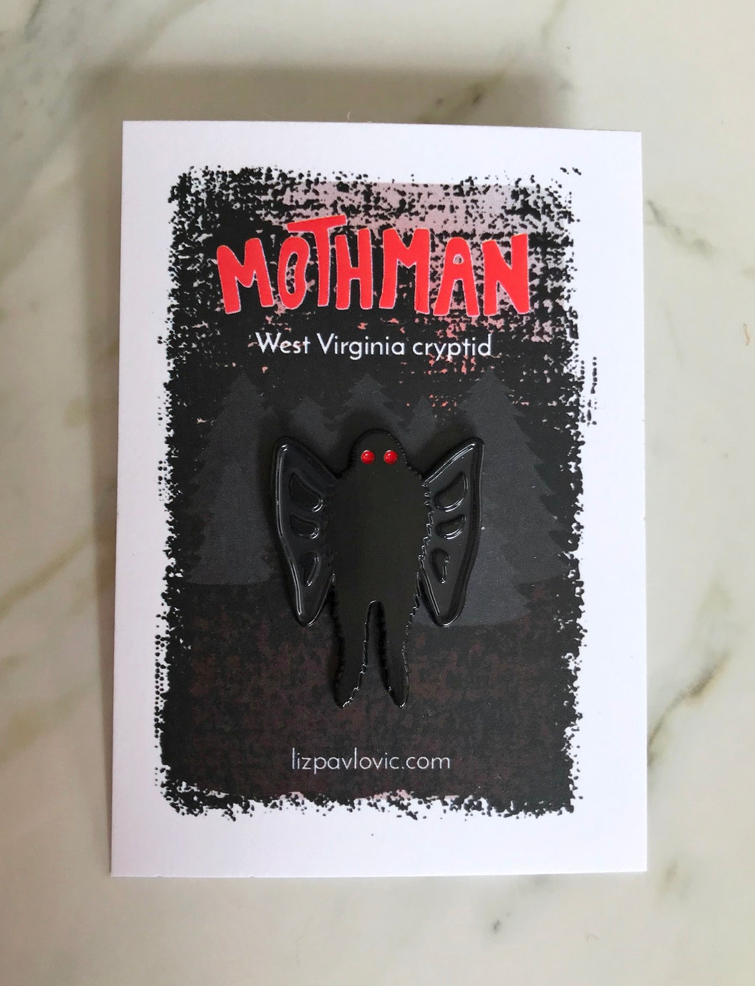 Mothman Enamel Pin - Etsy