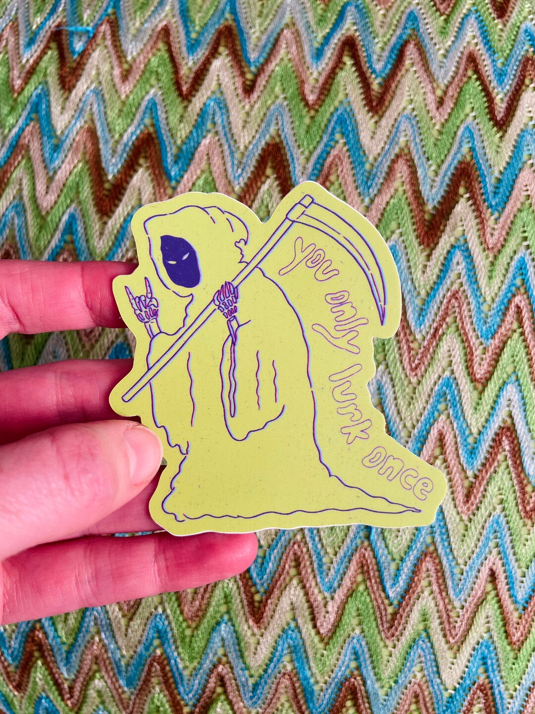 You Only Lurk Once Sticker - Etsy