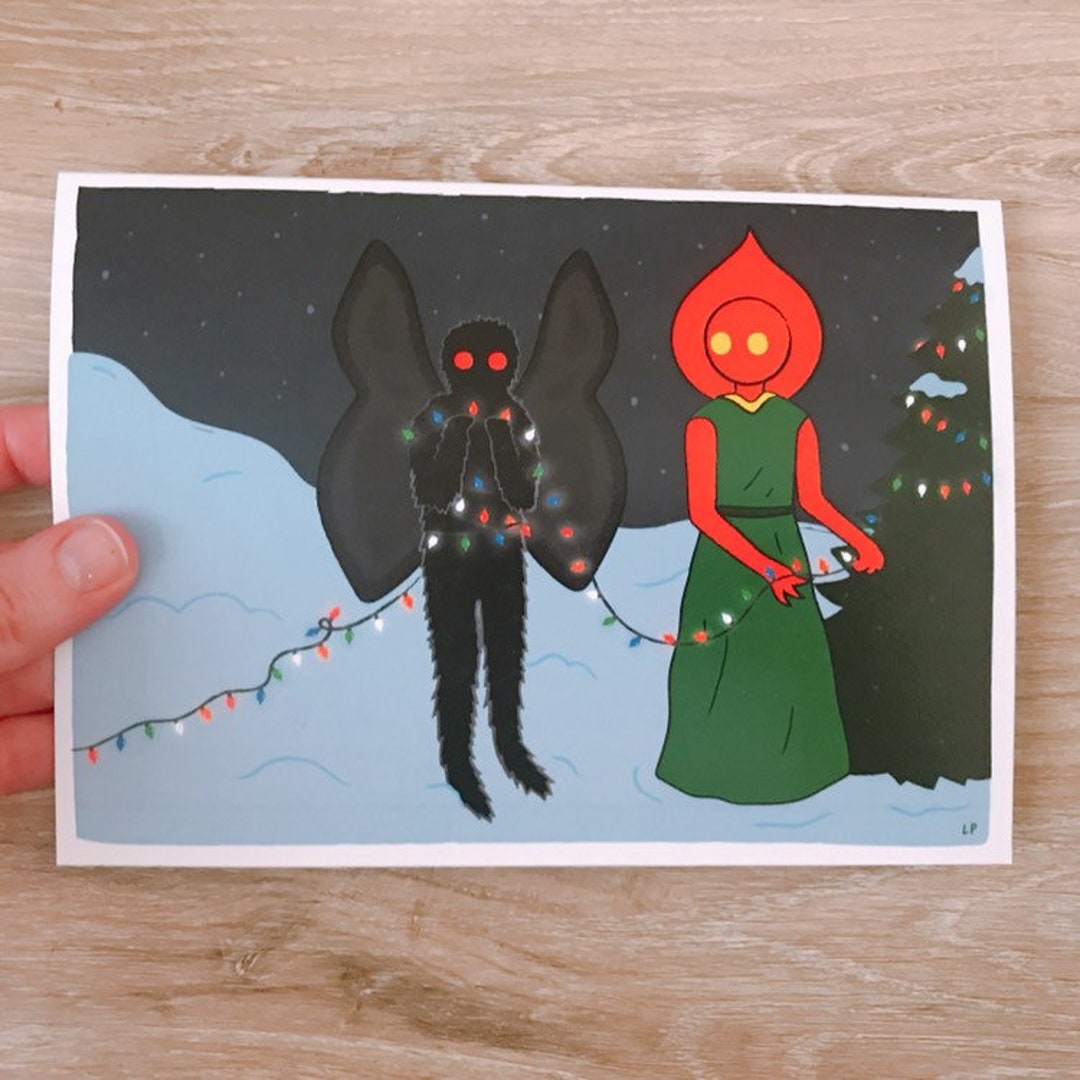 Holiday Cryptids Greeting Card - Etsy