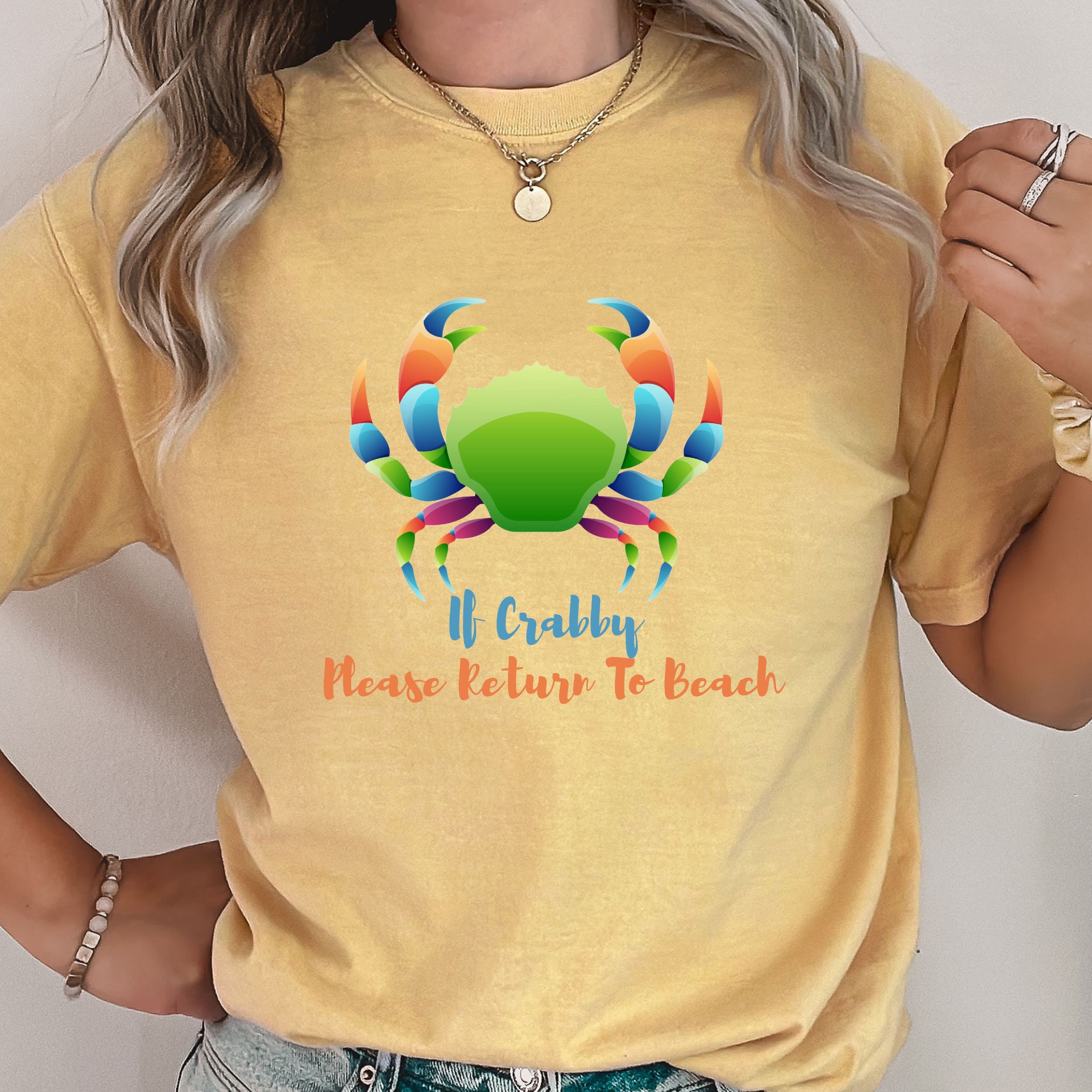 Funny Beach Shirt, Summer Shirt for Women and Men, If Crabby Please ...