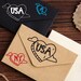 USA Car Decals Set of 2pcs With Personalization, Different Vinyl Colors ...