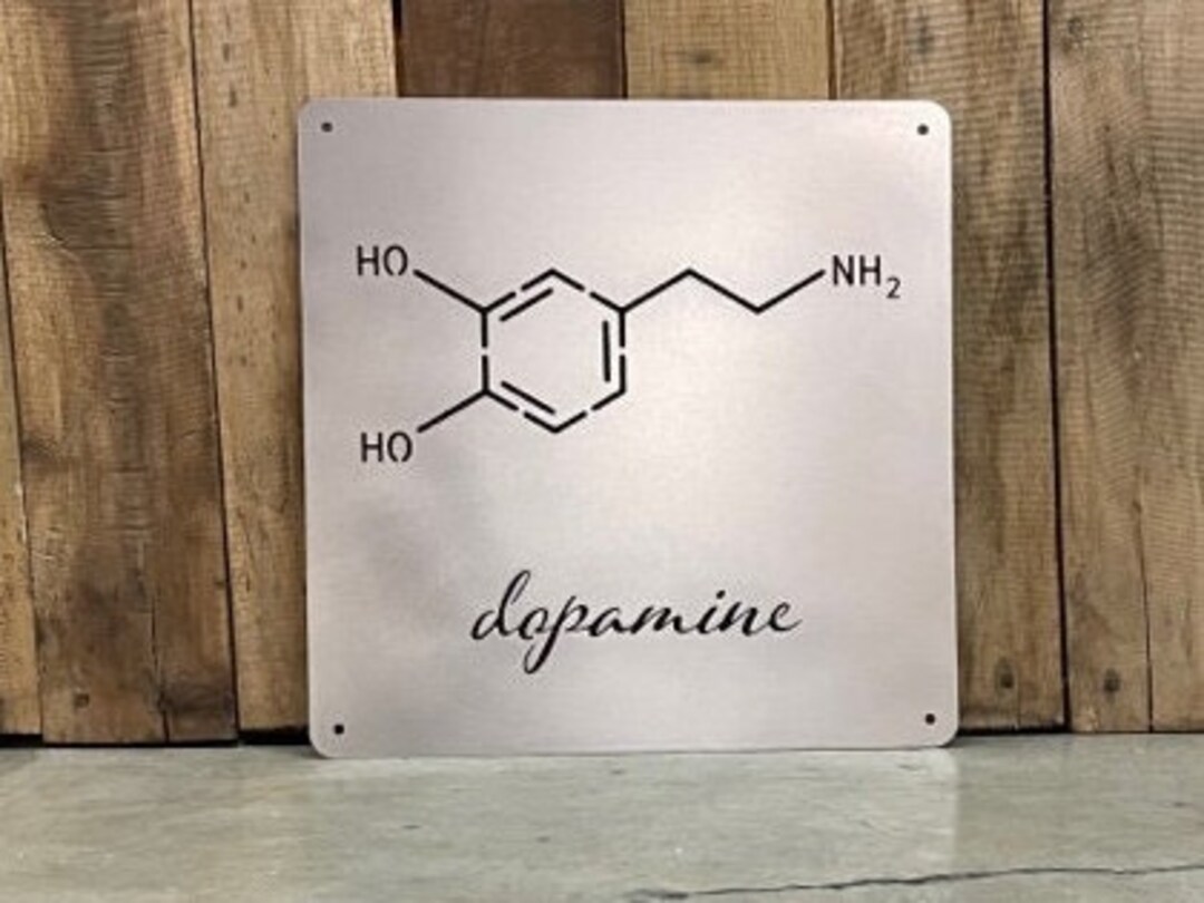 Dopamine - Molecule Art - 12 X 12 CNC Metal Cut - Wall Decoration ...