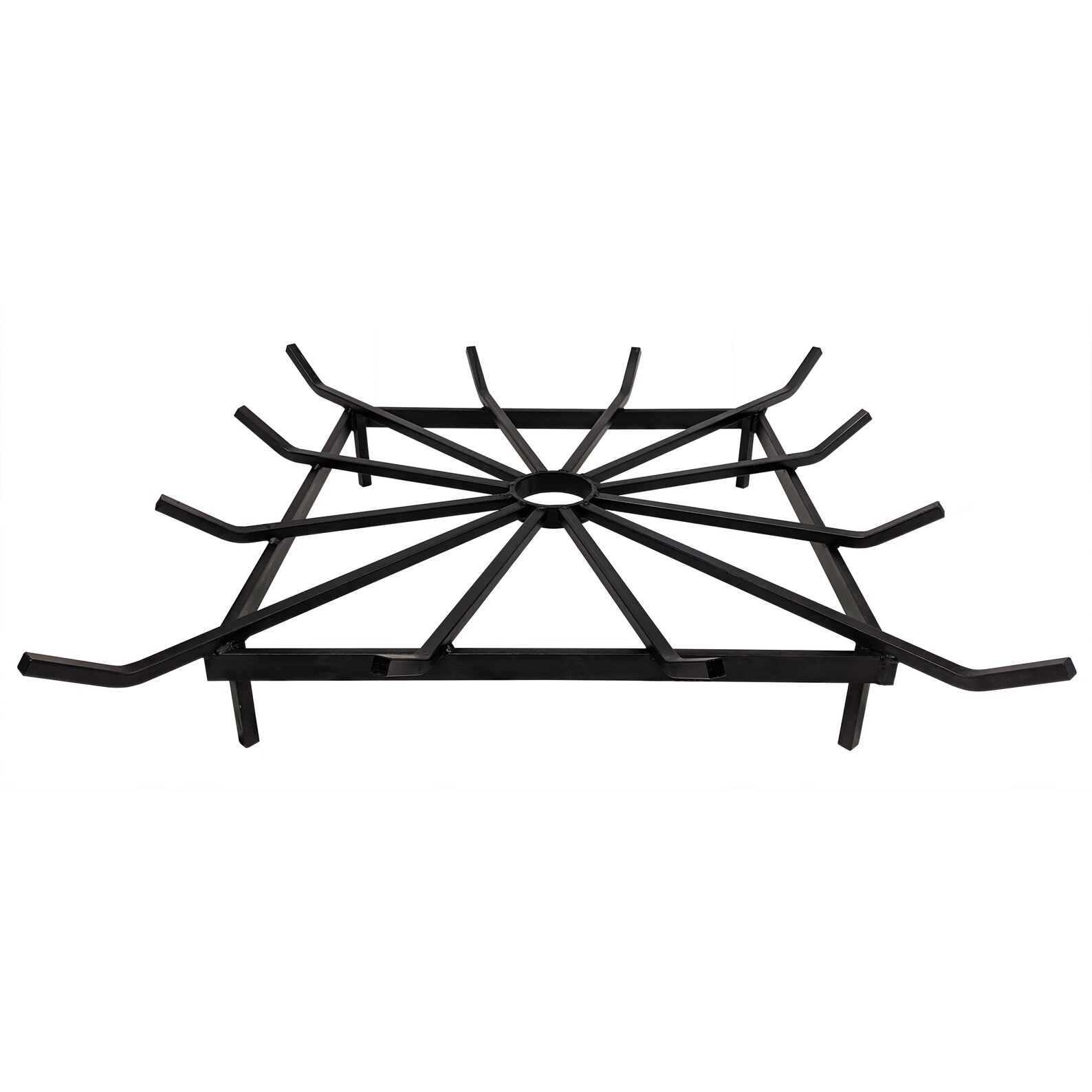 24 X 24 Inch Square Wheel Fire Pit Grate by Steelfreak - Made in the ...