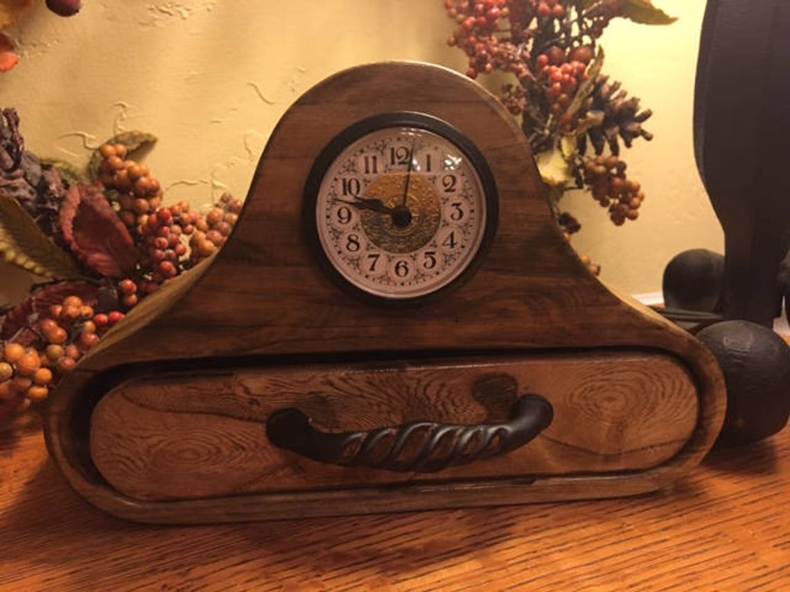 Rustic/distressed Mantel Clock bandsaw Box - Etsy