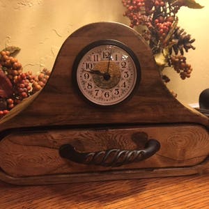 Rustic/distressed Mantel Clock bandsaw Box - Etsy