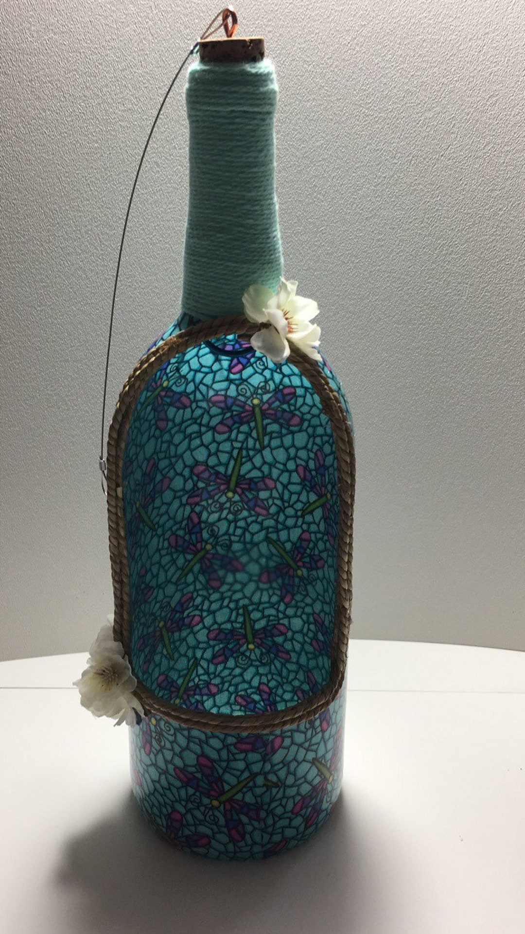 Stained Glass Dragonfly Planter Terrarium - Etsy