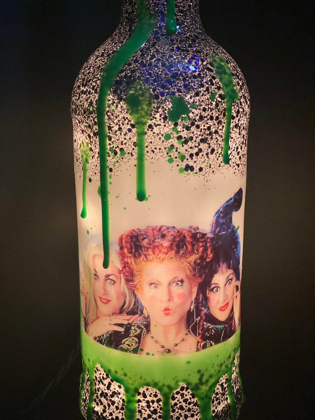 Hand Made Hocus Pocus Light up Bottle - Etsy