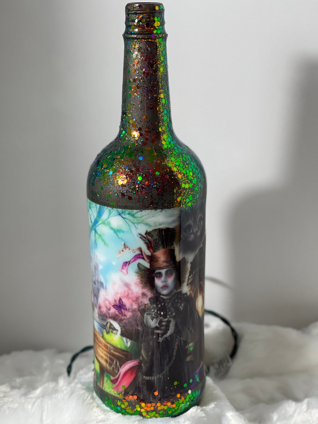 Handmade Alice in Wonderland Light up Bottle - Etsy