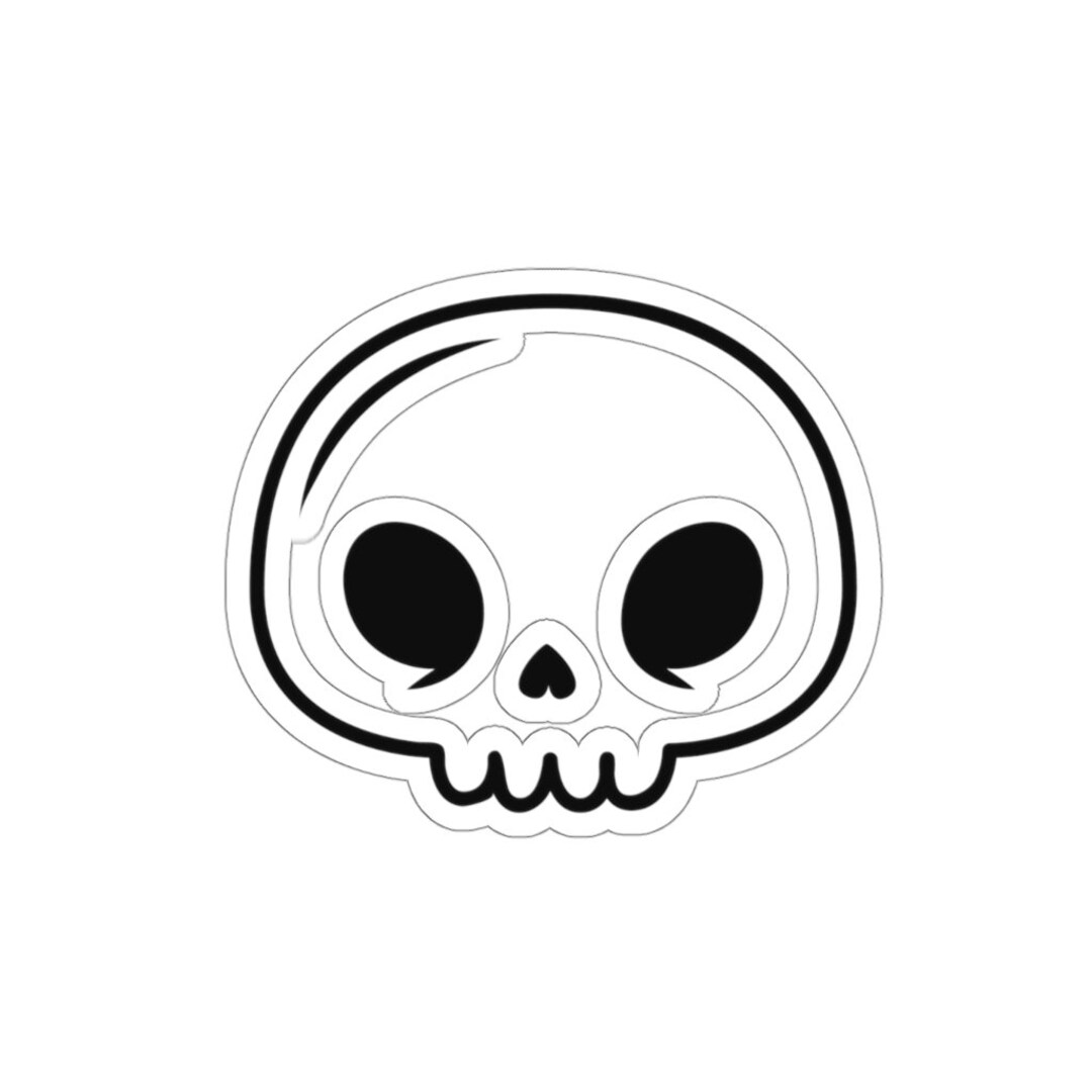 Cute Comic Skull Die-cut Stickers - Etsy