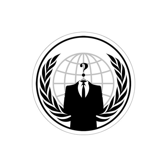Official Anaonymous Logo Die-cut Stickers - Etsy
