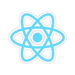 React Logo - Javascript Framework - Gear for Geeks Kiss-cut Stickers - Etsy