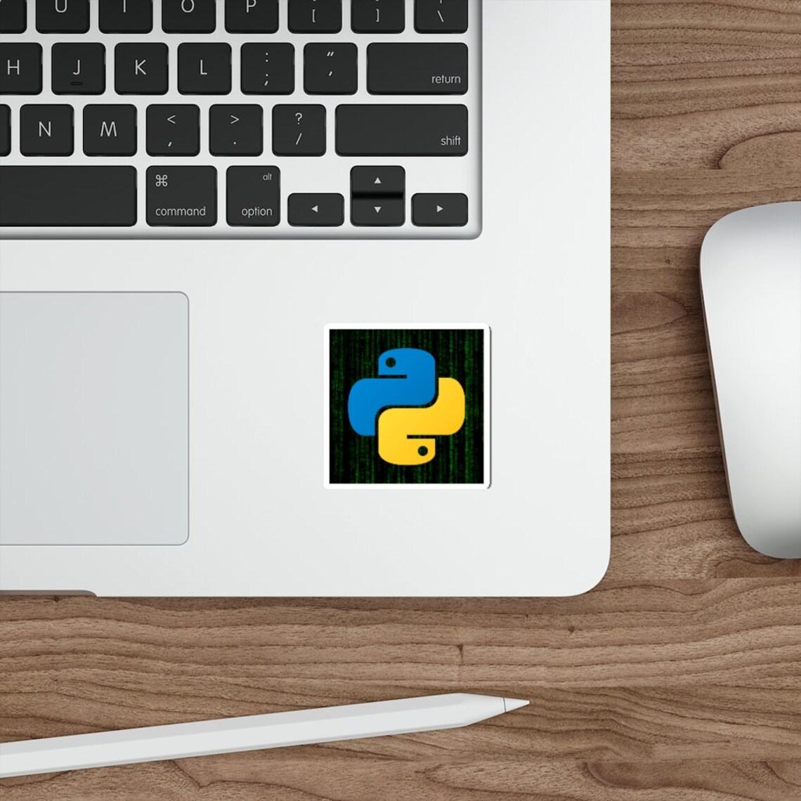Python Logo Code Rain Background Die-cut Stickers - Etsy