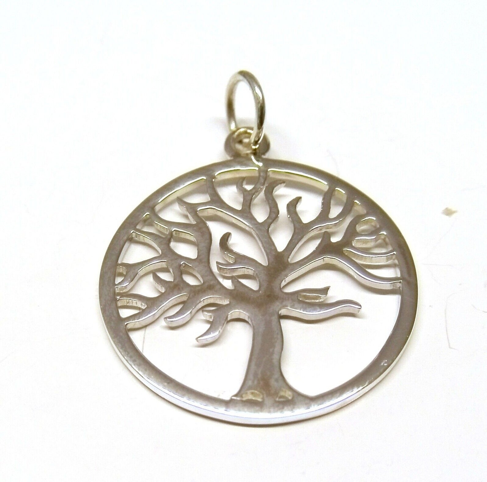 Handmade Solid 925 Sterling Silver Tree of Life Pendant - Etsy UK