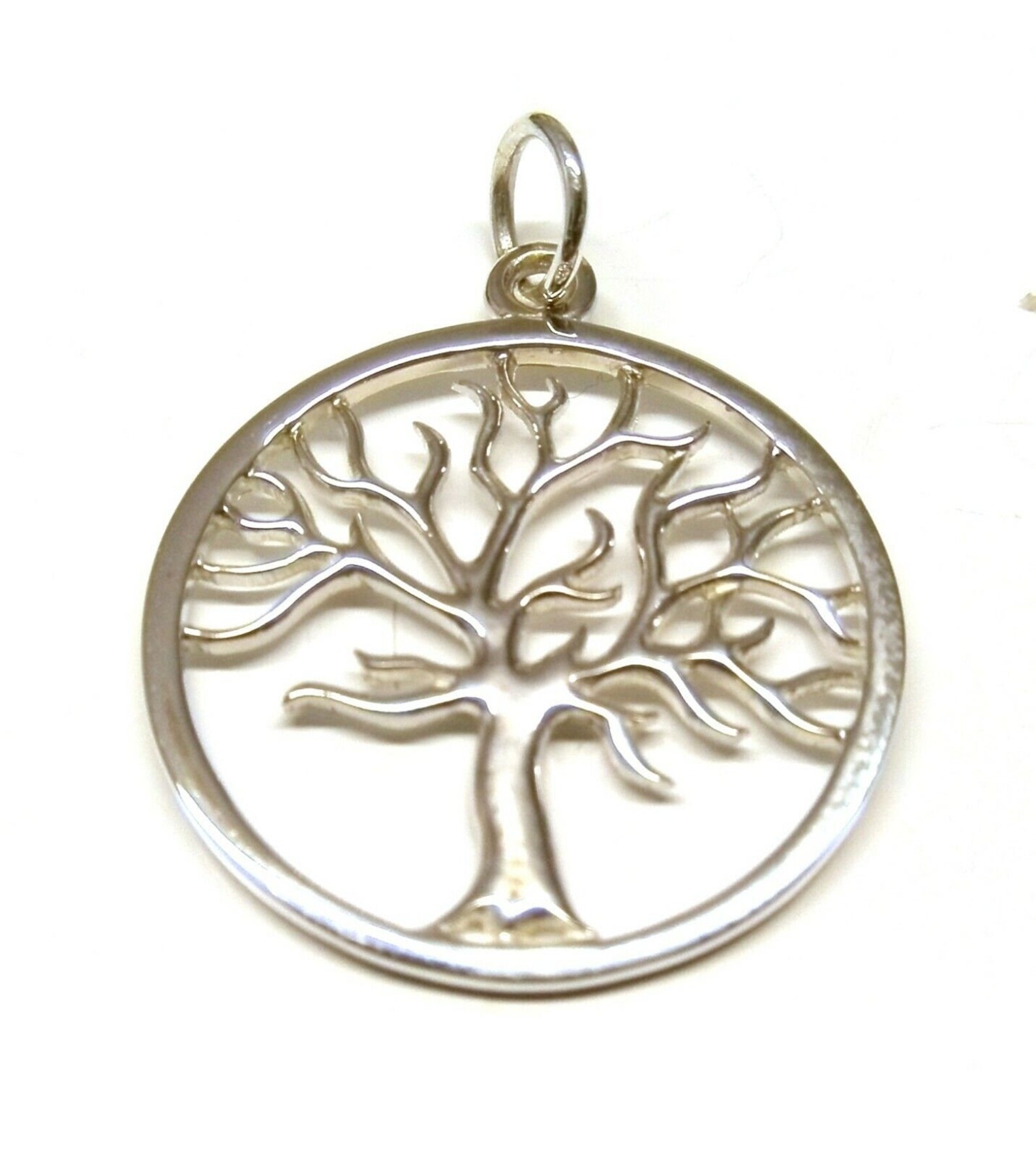 Handmade Solid 925 Sterling Silver Tree of Life Pendant - Etsy UK