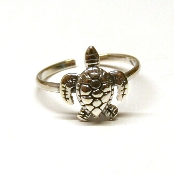 Turtle Toe Ring - Etsy