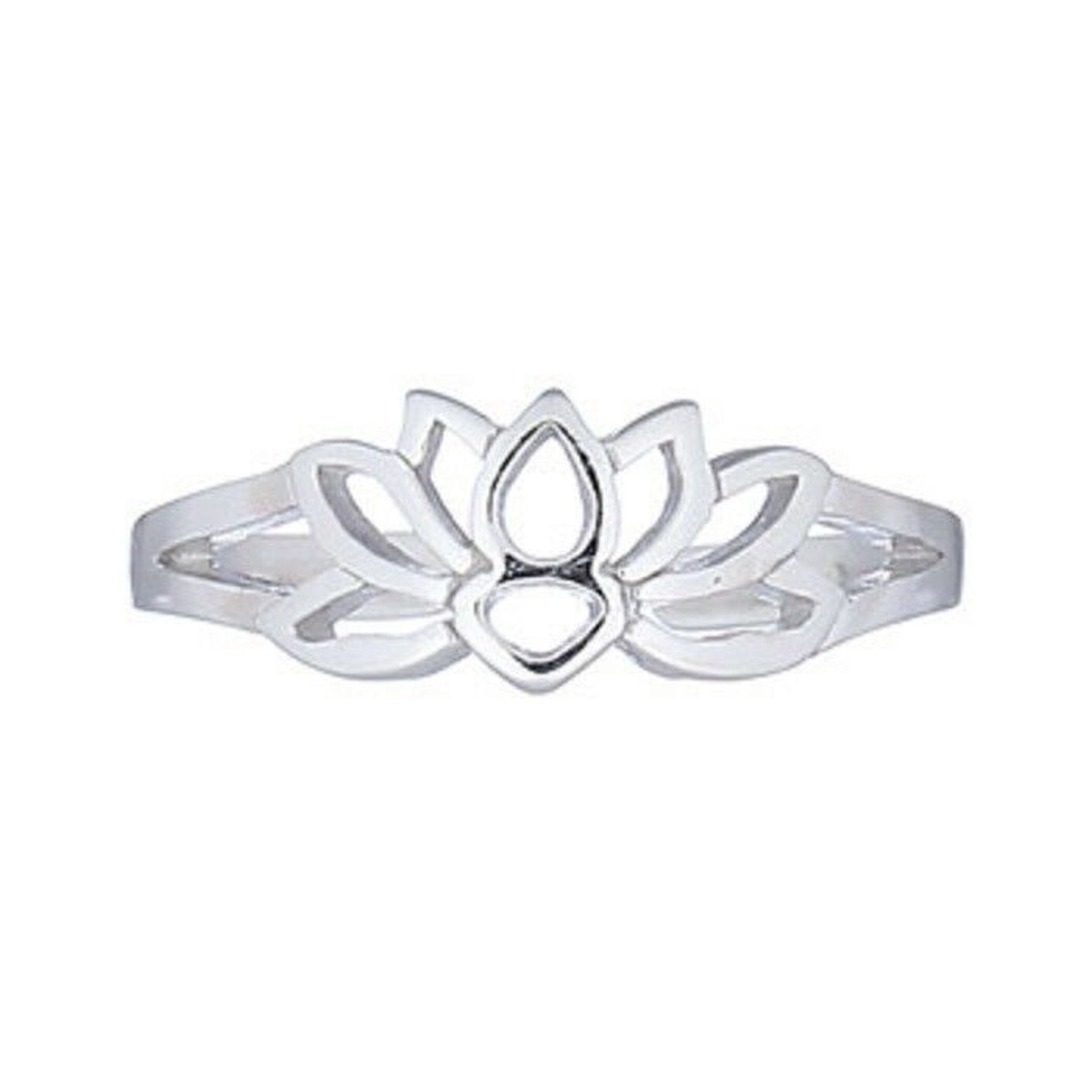 Handmade Solid 925 Sterling Silver Lotus Flower Adjustable Toe - Etsy UK