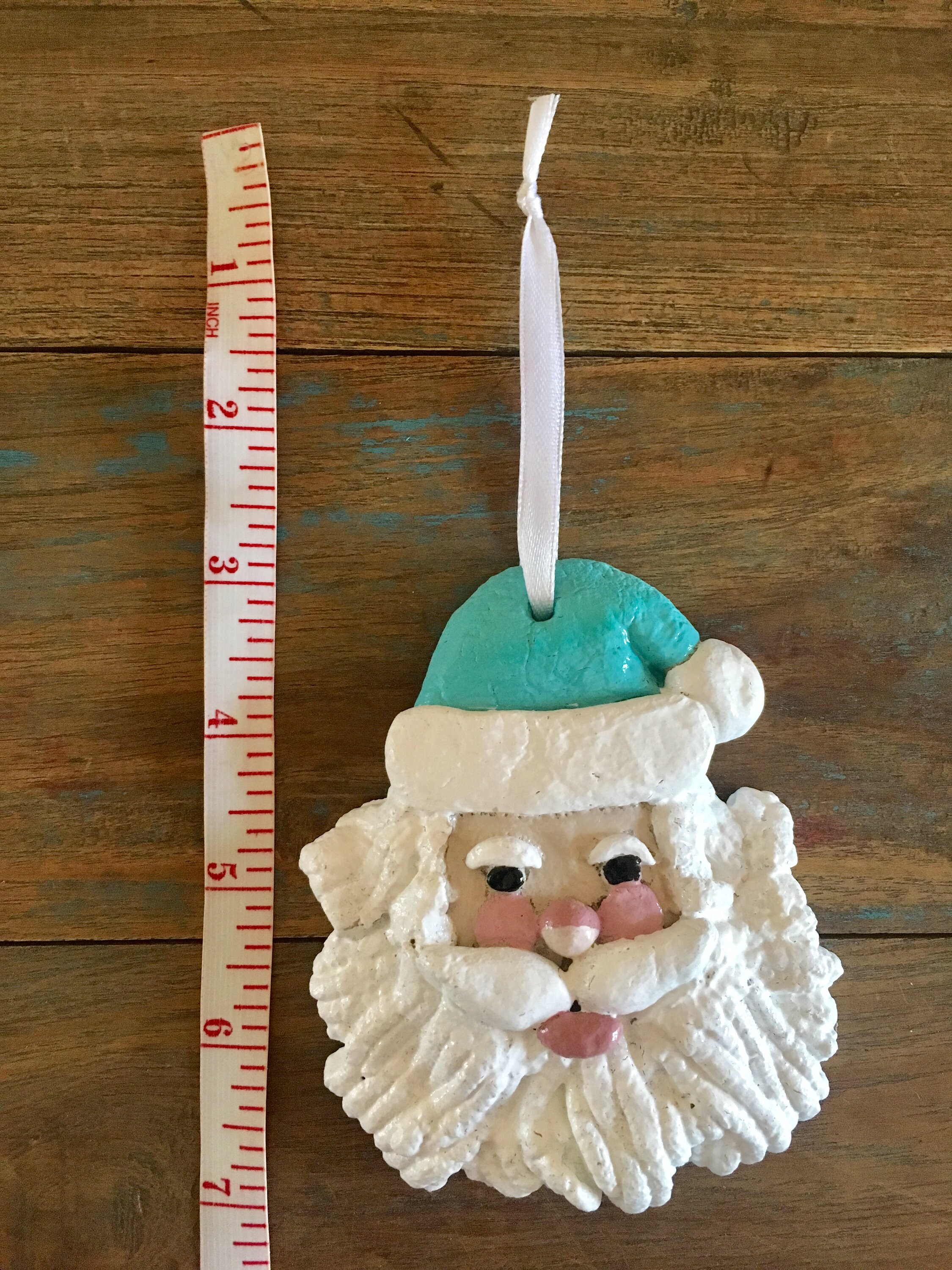 Salt Dough Santa Clause Father Christmas & Snowman Ornament | Etsy