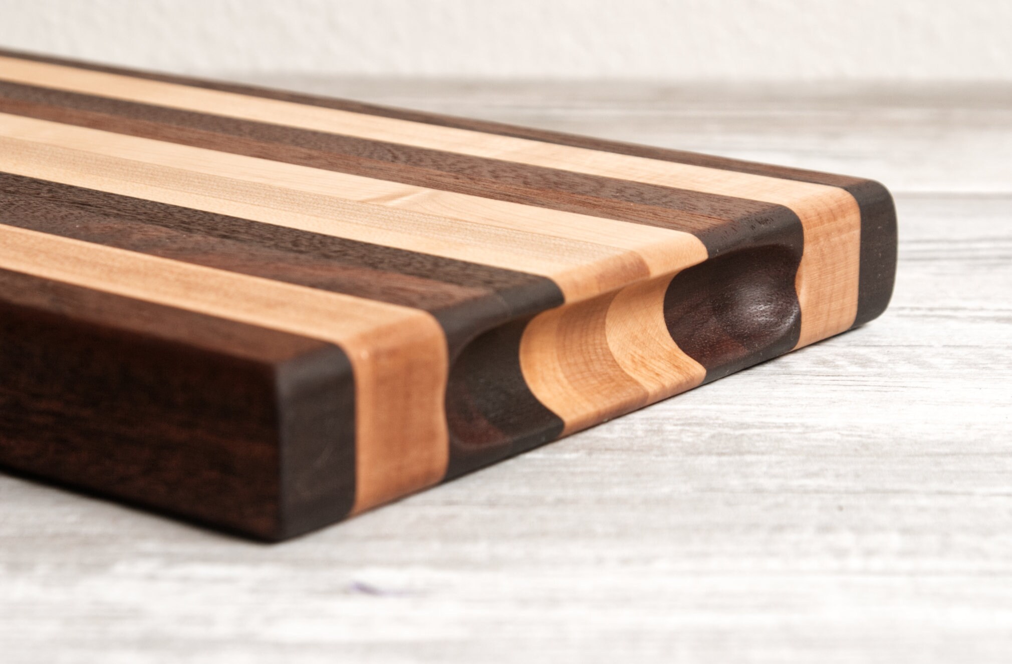 Cutting Boards Handmade Wood Cutting Board: Maple and Sapele - Etsy