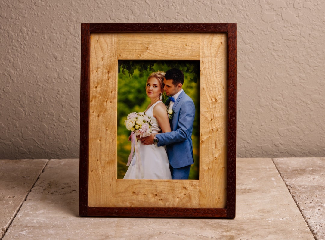 5x7 Bird’s Eye Maple Wood Picture Frame: Handmade Wooden Photo Frame - Etsy